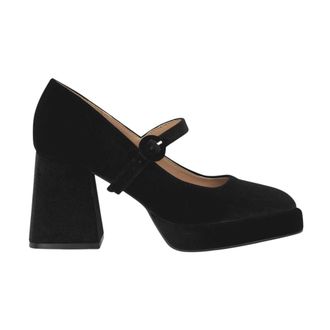 Alma En Pena Schuh mit breitem Absatz und Riemen - - Shoes - Damen - Schwarzk - 39 EU
