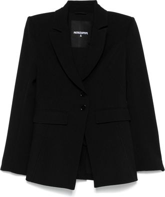 Patrizia Pepe blazer à revers crantés - Noir