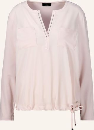 Monari Monari Blusenshirt Im Materialmix Mit Schmucksteinen rosa