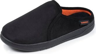 Isotoner Chaussons pantoufles Mules homme, 45 EU, noir
