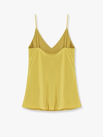 Max Mara Womens Silk Top Quassia Yellow T-Shirts & Jerseys