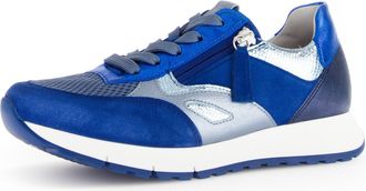 Gabor Damen Low-Top Sneaker, Frauen Halbschuhe,Turnschuhe,Laufschuhe,Freizeit,sportlich,stra&szlig;enschuhe,Nautic k.(S.blau),40 EU / 6.5 UK