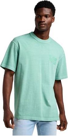 Lee T- Shirt Ample avec Logo, Intuition Grey, XL Homme