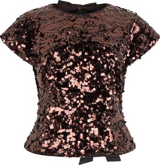 Ganni Femme, Blouses et Chemises, Brun, Taille: 34 FR T-Chemises