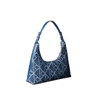 Calvin Klein Sac &eacute;paule logo denim jacquard en coton