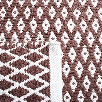 Safavieh Modern Teppich f&uuml;r Wohnzimmer, Esszimmer, Schlafzimmer - Boston Collection, Kurzer Flor, Braun, 122 X 122 cm