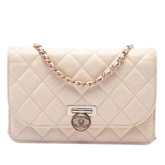 Chanel Pre-owned Flap Crossbody Bag - - Pre-owned - Damen - Beige - ONE SIZE