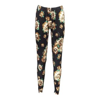 Cavalli Femme, Pantalons, Noir, Taille: 38 FR Leggings Imprim&eacute;s Femme avec Taille &Eacute;lastique