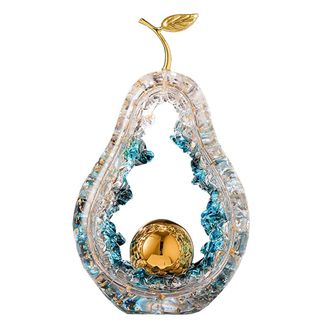 Generic Moderne Fruchtskulptur, Blaue Harzstatue als Tischdekoration, fruchtf&ouml;rmige Skulptur f&uuml;r Wohnzimmer, B&uuml;ro, Schlafzimmer, K&uuml;che, Wohnung, Bar