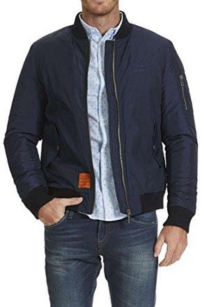 Bombers Original Blouson - Col &agrave; fermeture &eacute;clair - Manches longues - Homme - Bleu (Navy) - X-Large (Taille fabricant: XL)