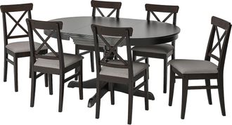 IKEA INGATORP / INGOLF Tisch und 6 Stühle