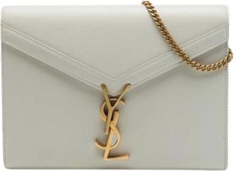 Saint Laurent Sac bandouli&egrave;re Cassandra Pre-owned - Femme - Pre-owned - Blanc - Taille: ONE Size