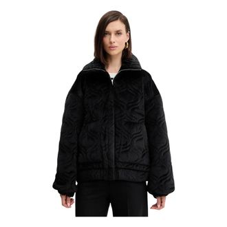 Charo Ruiz Ibiza Brume Steppjacke mit Rei&szlig;verschluss - - Jackets - Damen - Schwarzk - XS