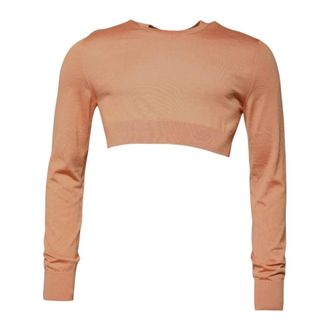 Dolce & Gabbana Beiger Woll-Crewneck-Pullover - - Knitwear - Herren - Beige - M
