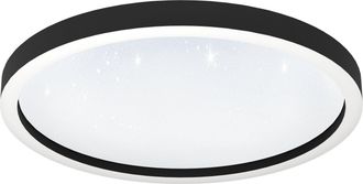 Eglo connect.z Smart Home LED Deckenleuchte Montemorelos-Z mit Kristall-Effekt, ZigBee, App und Sprachsteuerung Alexa, warmwei&szlig;-kaltwei&szlig;, RGB, dimmbare Dec