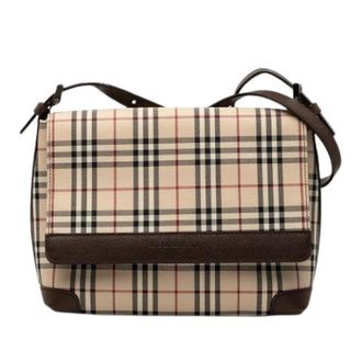 Burberry Sac bandouli&egrave;re en toile Pre-owned - Femme - Pre-owned - Beige - Taille: ONE Size