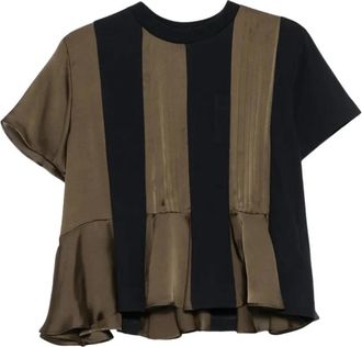 sacai Damen, Blusen & Hemden, Mehrfarbig, 3XSGr&ouml;&szlig;e