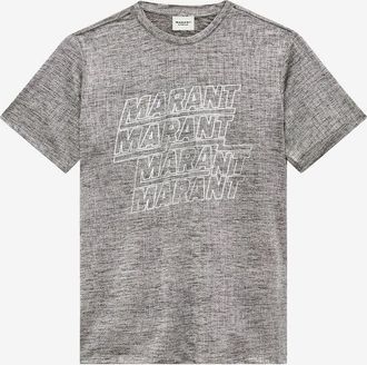 Isabel Marant T-shirt Zoeline - Femme - Gris-argent&eacute; - Taille XS - Marant &Eacute;toile