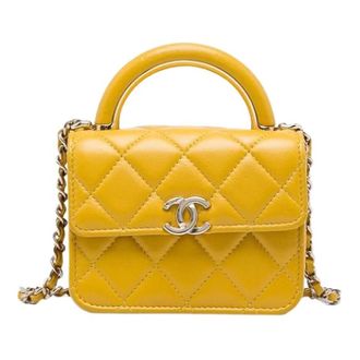 Chanel Pre-owned Quilted Satchel - - Pre-owned - Damen - Gelb - ONE SIZE