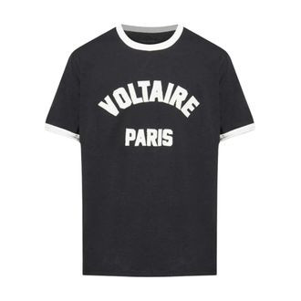 Zadig&Voltaire T-shirt Woody Voltaire Pari - Homme - Tops - Noir - Taille: M