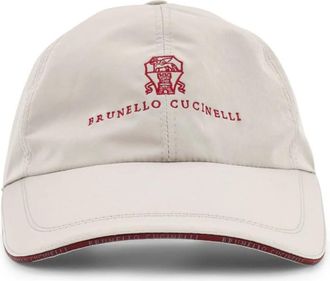 Brunello Cucinelli Baseballkappe mit Logo-Stickerei - - Accessories - Herren - Beige - M