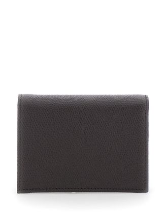 Valentino Garavani Womens Flap Wallet Brown Leather Calf