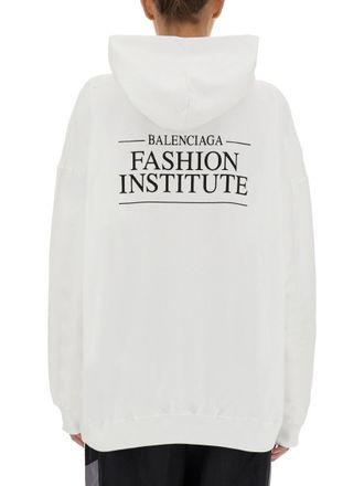 Balenciaga 100% Cotton Sweatshirt - White