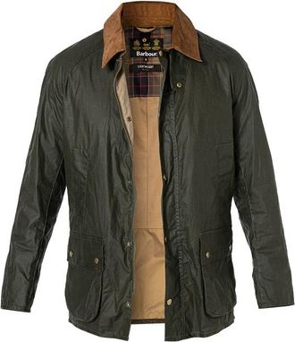 Barbour Herren Jacke gr&uuml;n Baumwolle unifarben