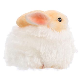 SOLUSTRE Keramik Hasenfigur Osterhase Tischdeko Garten Dekoration Realistische Farbige Kaninchen Skulptur f&uuml;r Mikrolandschaften Bonsai und Innen Sowie Au&szlig;enber