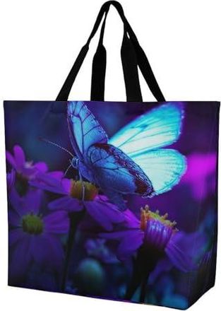 Generic Fleur Papillon Sac Courses L&eacute;ger Sacs De Courses Imperm&eacute;able Sac A Main Femme Pour Plage Universit&eacute; Gym