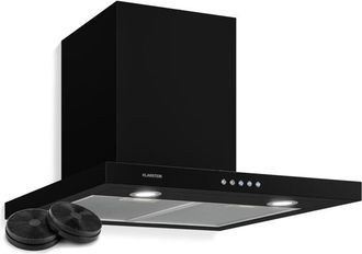 Klarstein Limelight Dunstabzugshaube 60cm Wandhaube 600m&sup3;/h schwarz