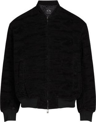 A|X Armani Exchange Blouson textur&eacute; en coton m&eacute;lang&eacute;
