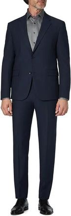 Strellson Herren Anzug blau meliert Slim Fit