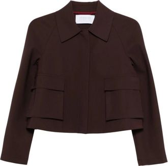 Harris Wharf London Femme, Vestes, Brun, Taille: 38 FR Veste &agrave; poches poitrine