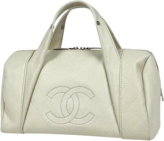 Chanel Pre-owned Cuir sacs-chanel - Femme - Pre-owned - Beige - Taille: ONE Size