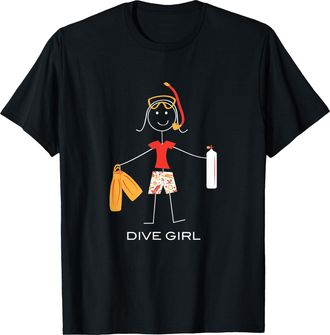 Whyitsme Design Lustige Frauen Taucher, M&auml;dchen Tauchen Geschenke T-Shirt