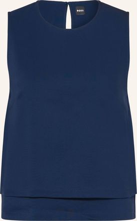HUGO BOSS Blusentop Bliny blau
