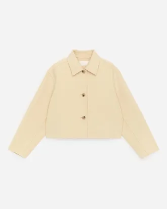 Arket Doubleface-Overshirt Aus Wollmischung -Gelb