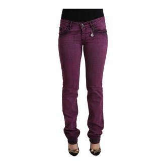 Costume National Low Waist Slim Fit Jeans - - Jeans - Damen - Lila - W30