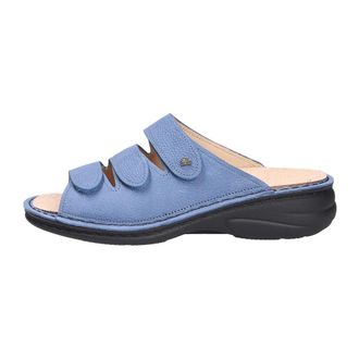 Finn Comfort Femme, Chaussures, Bleu, Taille: 39 EU Sandale compens&eacute;e Hellas