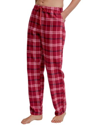 CALIDA Favourites Hose Damen, mit Seitentaschen, Flannel