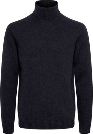 Casual Friday CFKarl Herren Rollkragenpullover Strickpullover Feinstrick Pullover mit Rollkragen Rippbündchen Regular fit, Größe:3XL, Farbe:Anthracite Black (194007