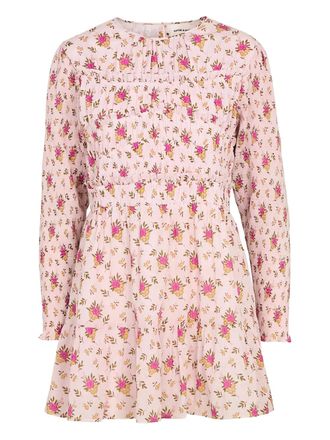 Antik Batik robe à fleurs - Rose