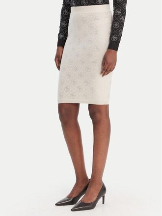 Guess Minirock W6RD0O Z3JD2 Beige Regular Fit