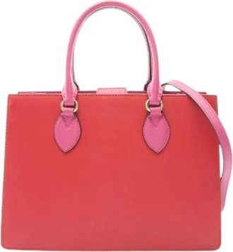 Gucci Pre-owned Leather 2way Handbag - Femme - Pre-owned - Rouge - Taille: ONE Size