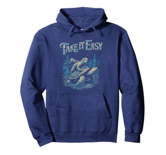 Symbiosis Supply Co. Take It Easy Sloth and Turtle Funny Speed Pullover Hoodie