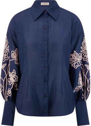 Peter Hahn Bluse TALBOT RUNHOF X PETER HAHN blau