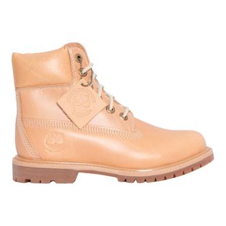 Timberland Bottes Imperm&eacute;ables Premium en Cuir 6 pouces - Femme - Chaussures - Beige - Taille: 38 EU