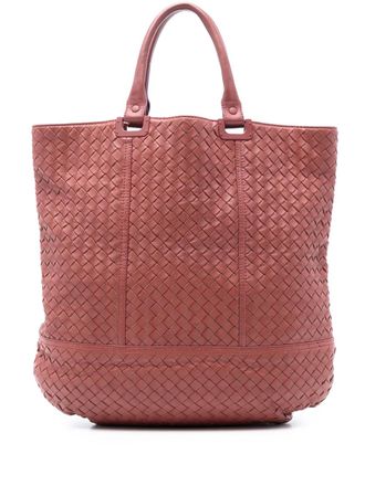 Bottega Veneta 2012-2025 Intrecciato Tote Bag aus Nappaleder - Rot