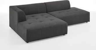 Atlantic Home Collection ATLANTIC home collection Eckgarnitur, XXL-Liegefläche (ca. 63x240cm), skandinavisches Design, frei im Raum stellbar. Bezugsstoff Strukturstoff, Ecke L